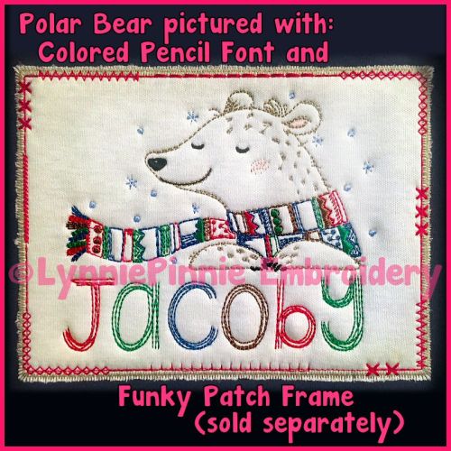 Quick Stitch Colored Pencil Sketch Triple Run Embroidery Font -- 5 ...