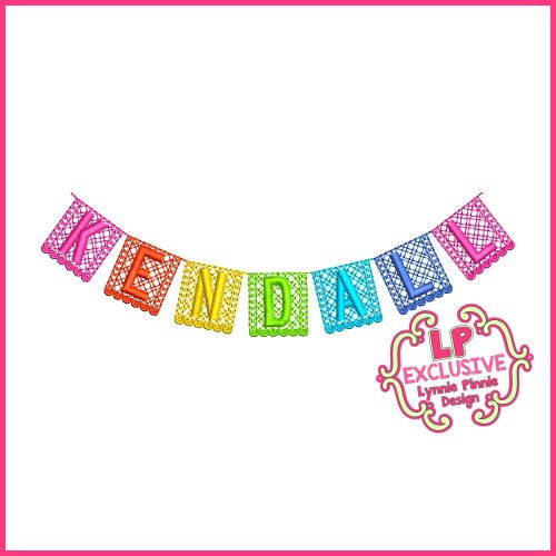Papel Picado Paper Banner Fiesta Font Uppercase & Blank Font DIGITAL ...