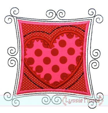 Crafty Heart Applique 4x4 5x7 6x10 7x11 SVG - Lynnie Pinnie.com Instant ...