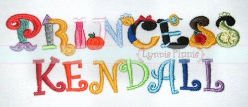 Princess Word Art Collage 4x4 5x7 6x10 - Lynnie Pinnie.com Instant ...