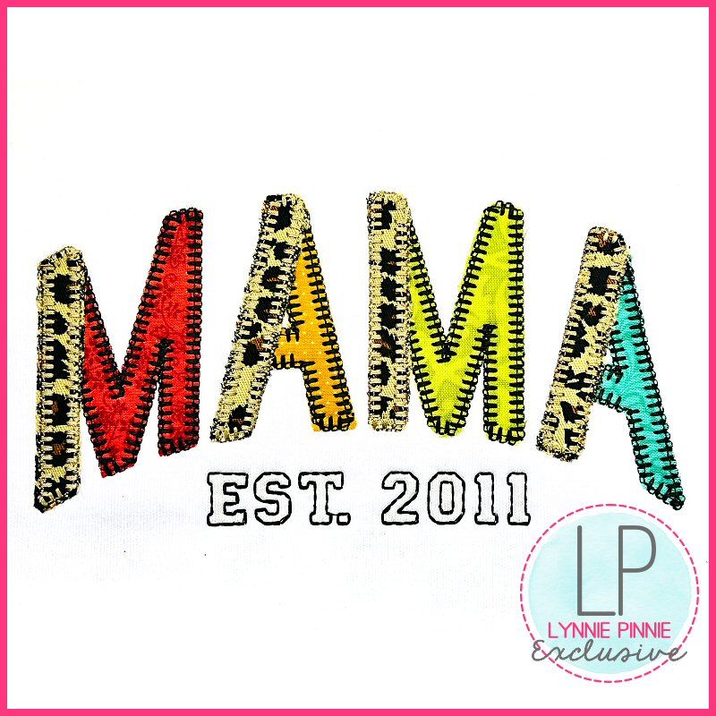 2 Color Blanket Stitch Block Applique Font DIGITAL Embroidery Machine ...