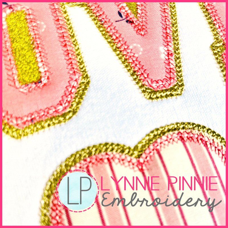 Double Layered Vintage Diamond Stitch Applique Font DIGITAL Embroidery ...