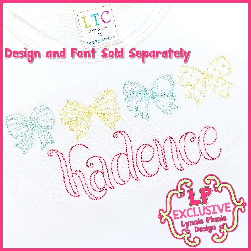 Whimsy Swirls Triple Run Doodle Font Uppercase & Lowercase Exclusive LP ...