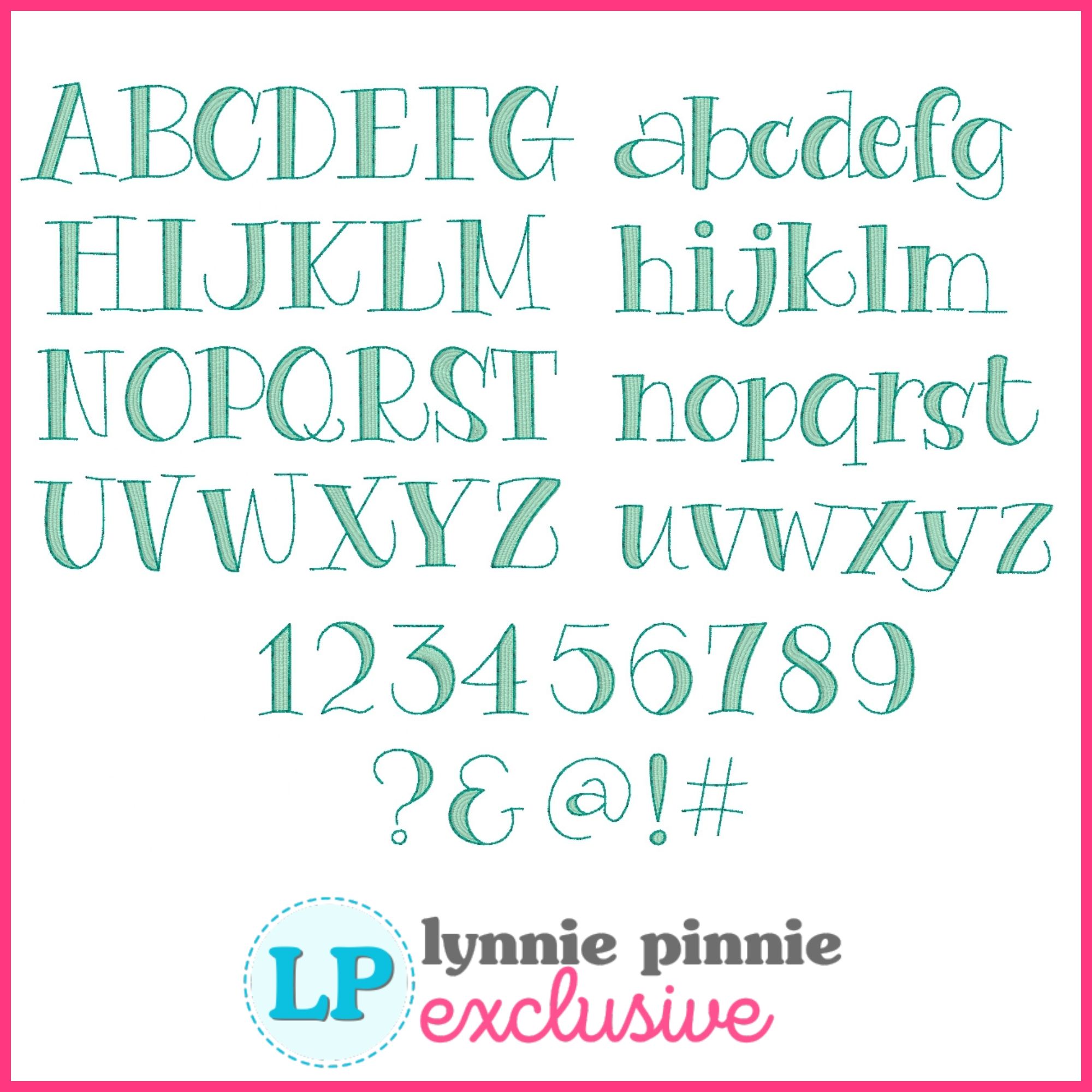 Playful 2-Color BX Font – Bold Satin Stitch Embroidery with a ...